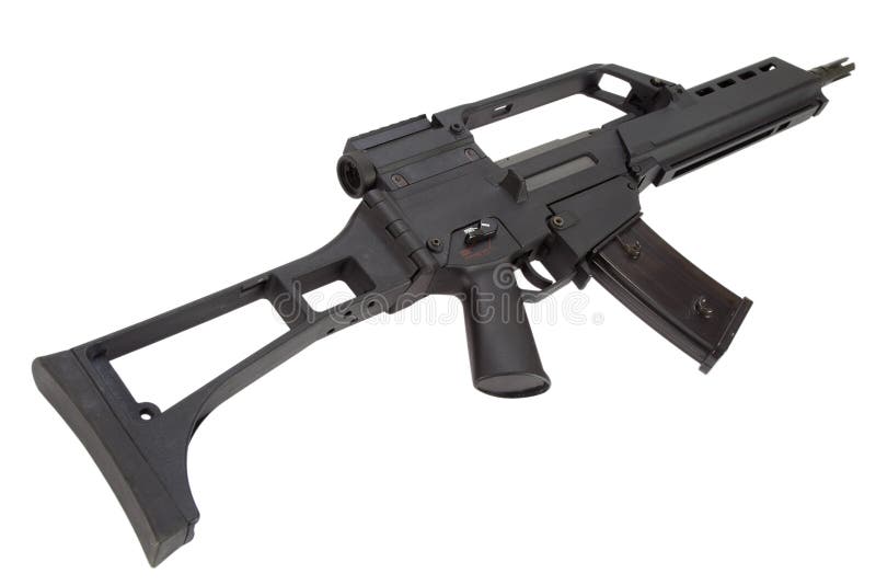 German Modern Submachine Gun MP5 Isolated Stock Image - Image of poster ...