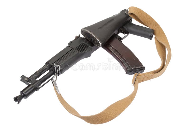 Modern Assault Rifle on White Stock Image - Image of rifle, army: 35240349