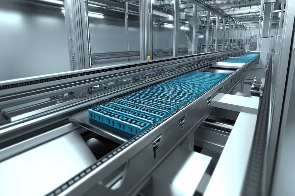 Modern Assembly Line Showcasing Innovative Technology and Efficiency in ...