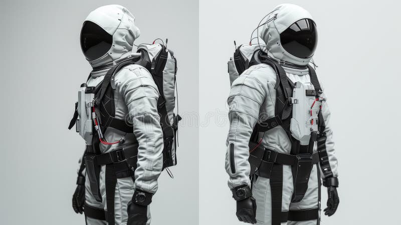 Modern Astronauts in High-tech Suits Ready for Mission Stock Photo ...
