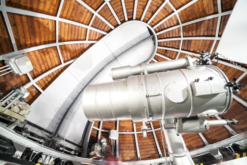 Modern Astronomy Telescope in an Astronomical Observatory. Editorial ...