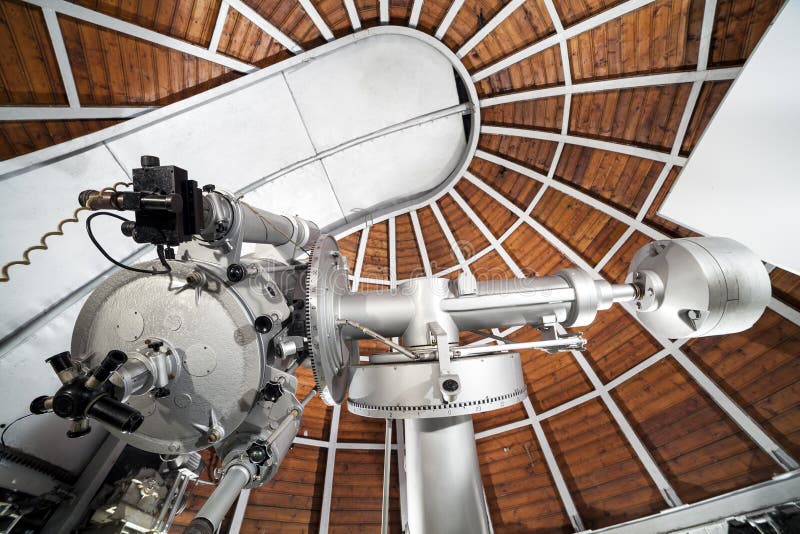 Modern Astronomy Telescope in an Astronomical Observatory. Editorial ...