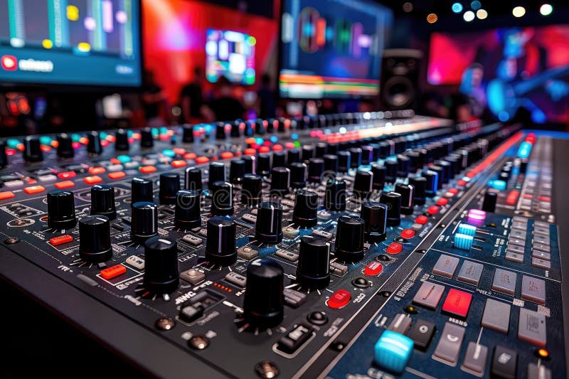 Professional Audio Mixing Console Stock Illustrations – 3,488 ...