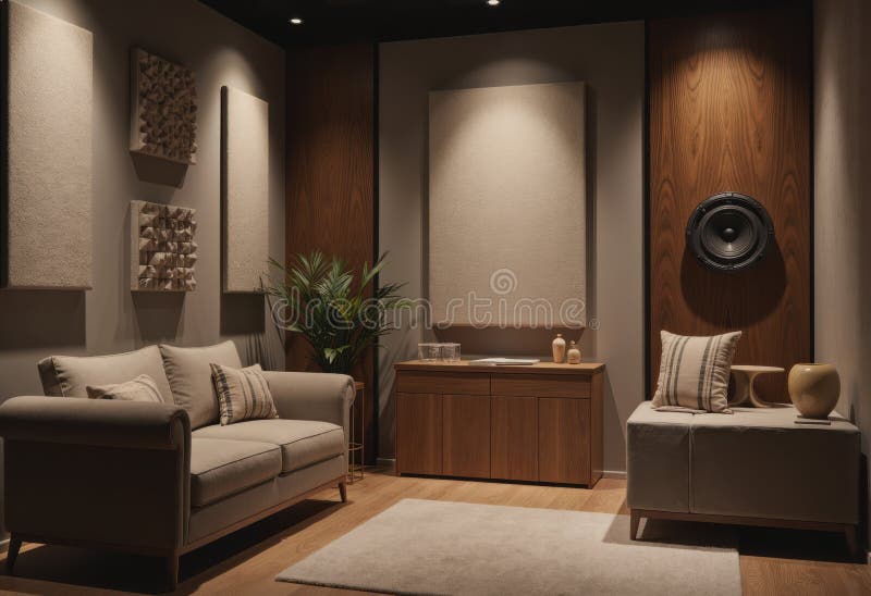 Modern Audio Recording Studio Setup Featuring Comfortable Seating and ...