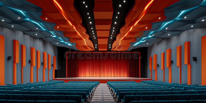 Modern Auditorium Design Interior Architecture of a Performing Arts ...