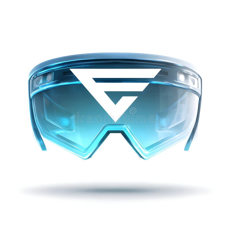 Modern Augmented Reality Glasses with Transparent Lenses and Glowing ...