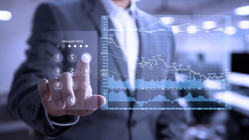 Modern Augmented Reality Technology with Business Information Stock ...