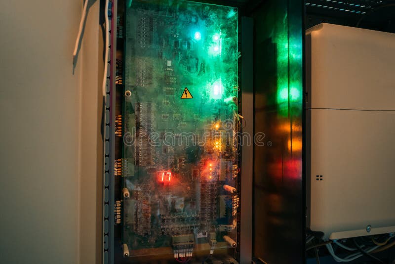 Ski Lift Control with a Big Red Button for Stopping and Setting Up in ...