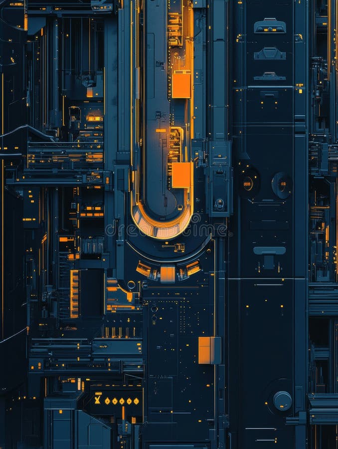 Modern Automated Factory Utilizes Robotic Machines and AI for Efficient ...