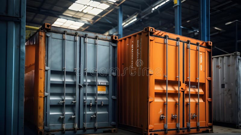Modern Automated High Rise Warehouse with Metal Racks Stock ...