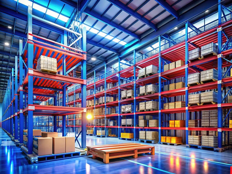 Modern Automated Industrial Warehouse Blueprint Optimized for ...