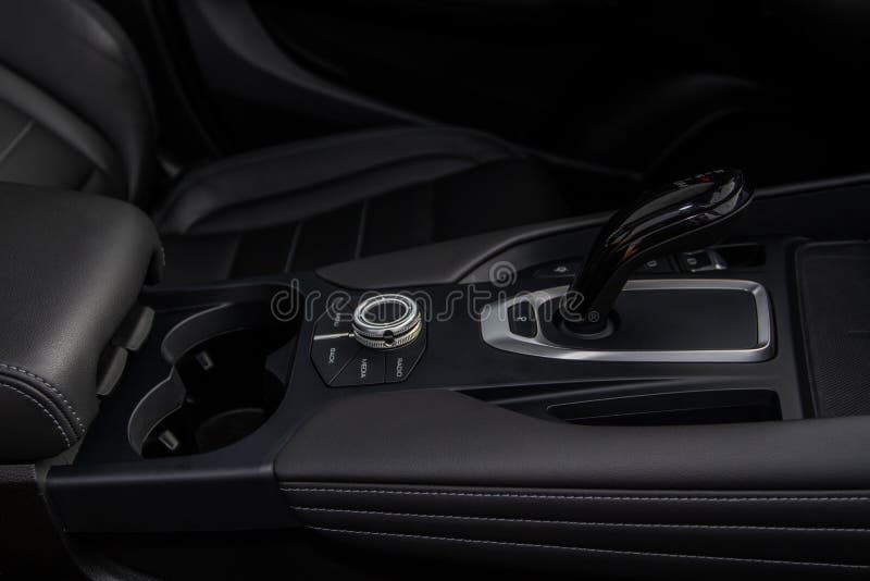 Modern automatic gearbox. stock image. Image of driver - 237679261