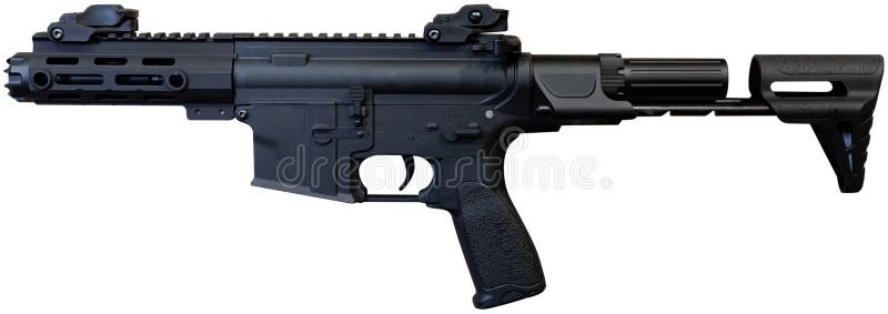 Modern Automatic Multiple-charge Weapon on White Background Stock Photo ...