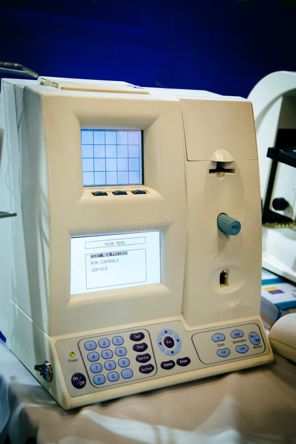 Modern Automatic Sperm Analyzing Machine in Medical Lab Stock Photo ...