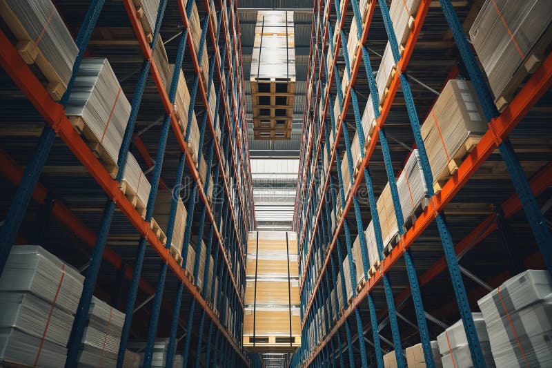Modern Automatized High Rack Warehouse, Distribution Warehouse with ...