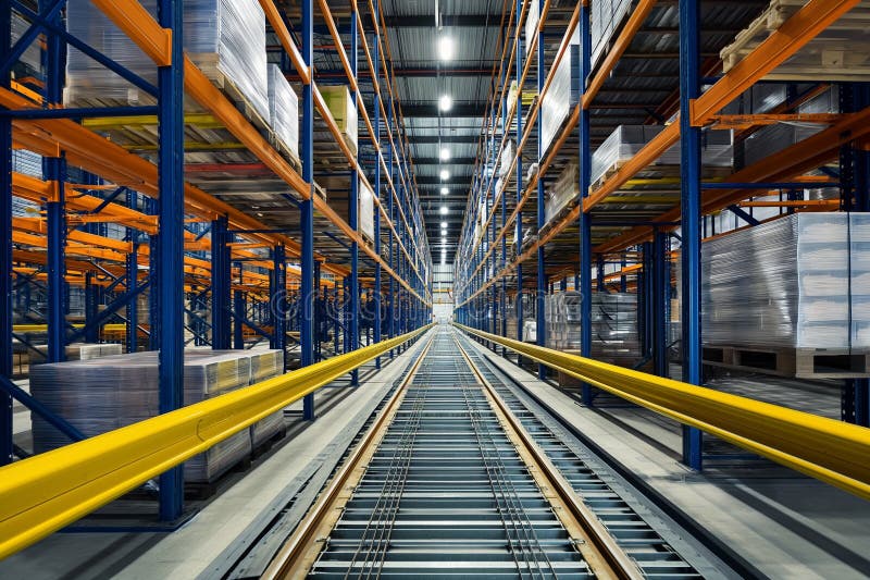 Modern Automatized High Rack Warehouse, Distribution Warehouse with ...