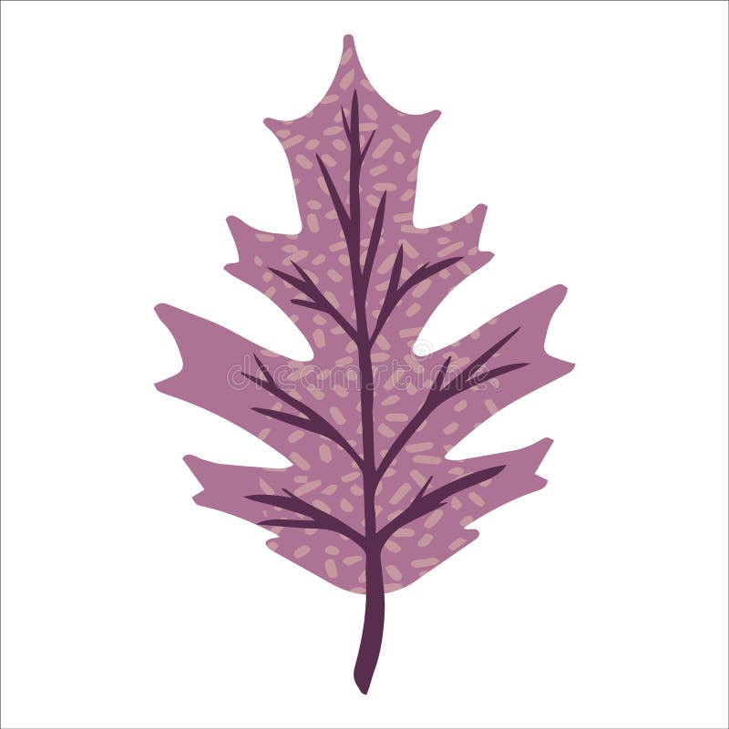 Modern Autumn Trendy Icon of Falling Leaf Maple. Scrapbook Collection ...