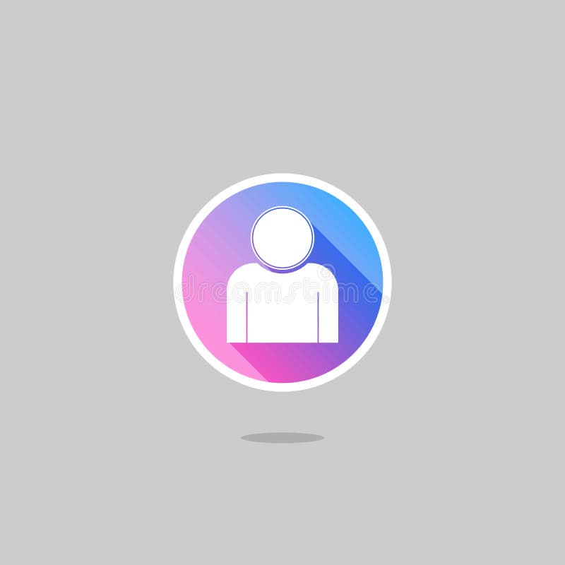 Modern Avatar or Profile Icon Stock Illustration - Illustration of flat ...