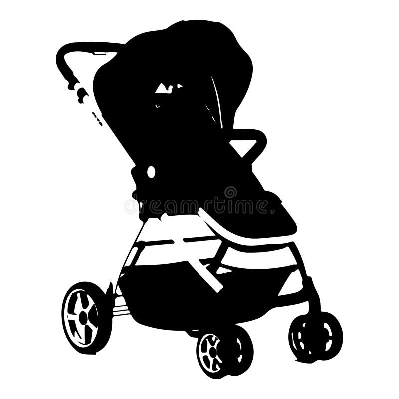 Canopy Baby Stroller Stock Illustrations – 398 Canopy Baby Stroller ...