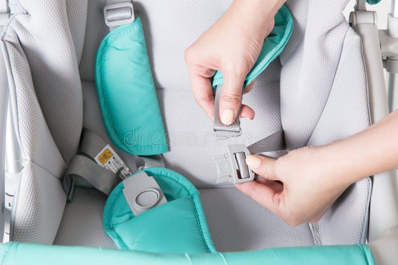 Modern Baby Stroller on White Background Stock Image - Image of newborn ...