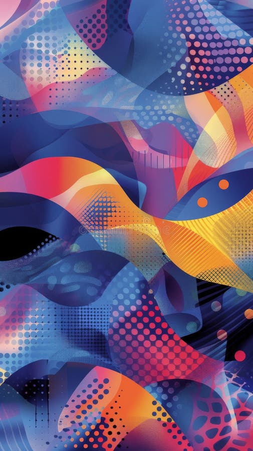 Modern Background with Abstract Conceptual Forms and Patterns. Stock ...