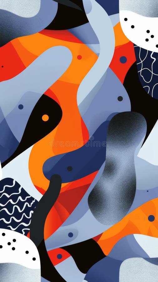 Modern Background with Abstract Conceptual Forms and Patterns. Stock ...