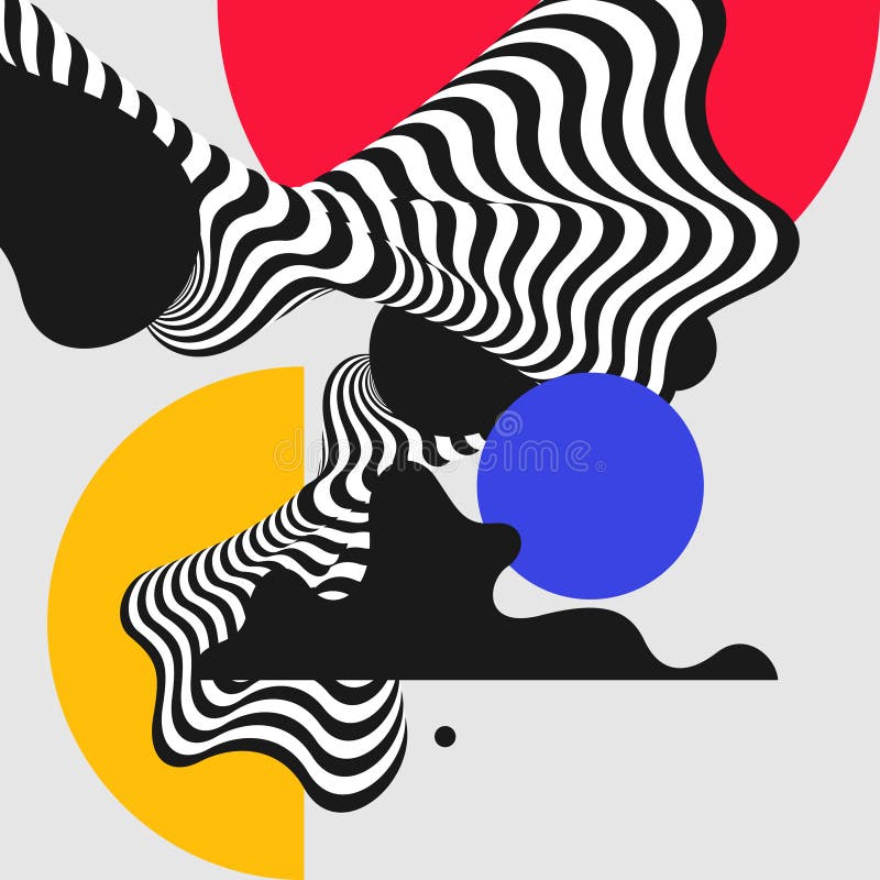 Modern Background with Abstract Elements and Dynamic Shapes. Stock ...