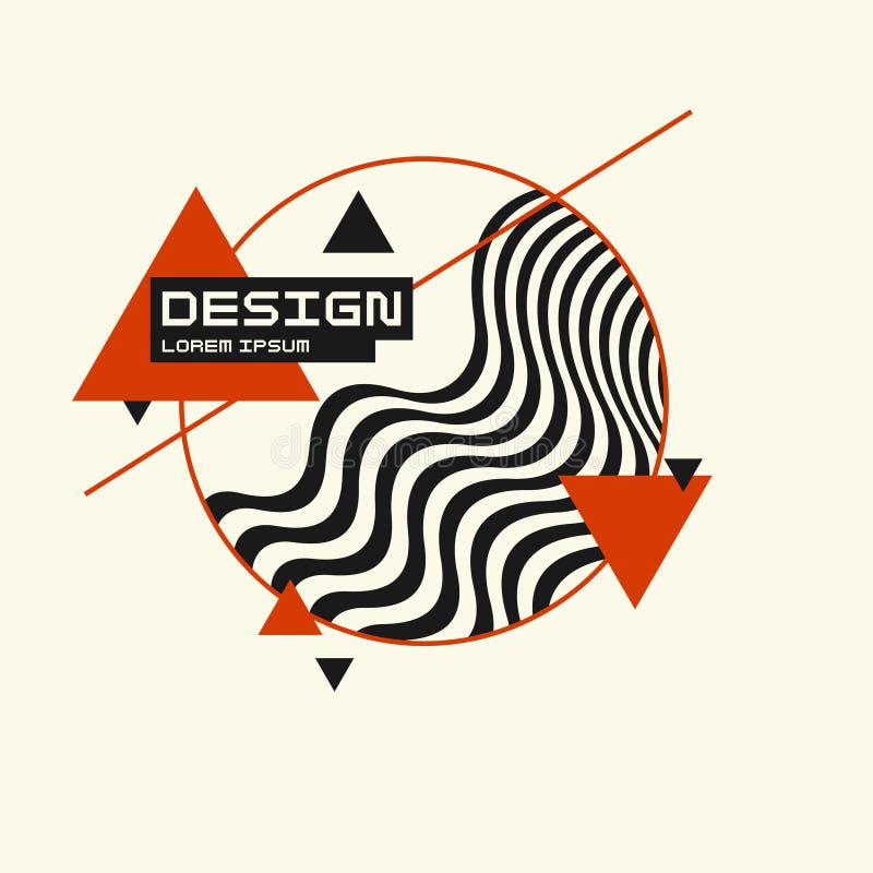 Modern Background with Abstract Elements and Dynamic Shapes. Vector Illustration Stock Vector ...