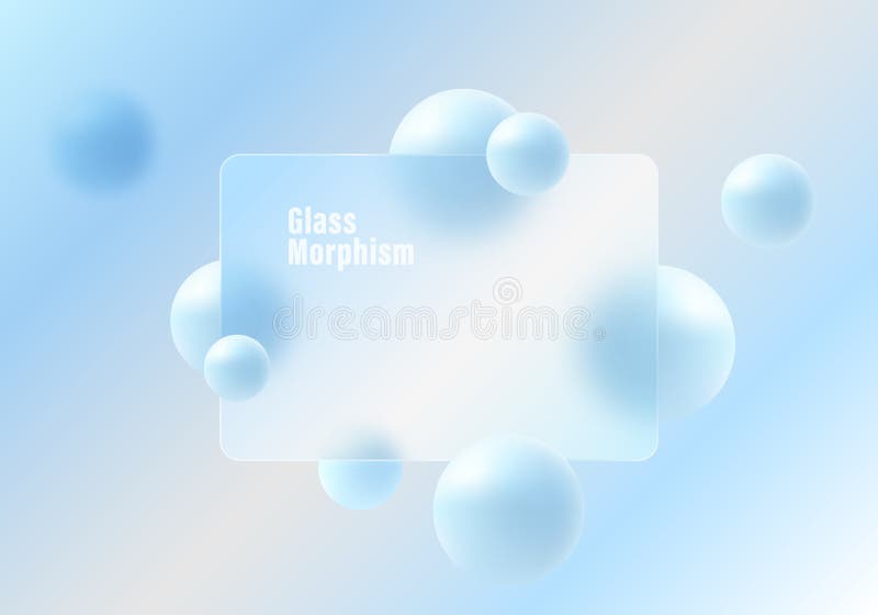 Modern Background Abstract in Glass Morphism Style. Presentation Panel ...