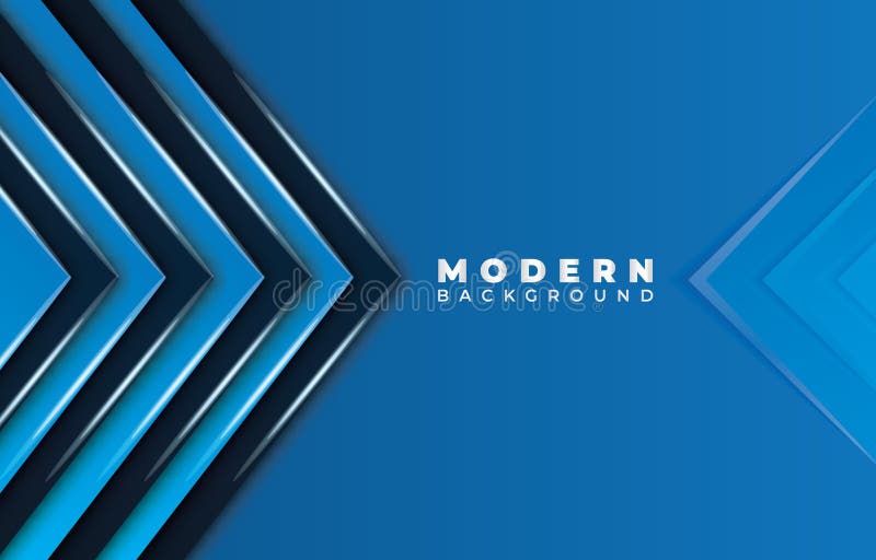 Modern Background Arrow Concept with Blue Colour Design Stock Vector ...