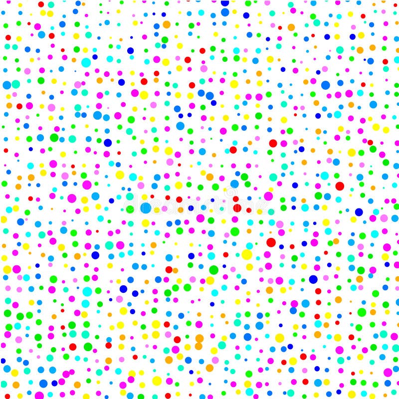 Modern Background of Colored Dots on White Stock Illustration ...