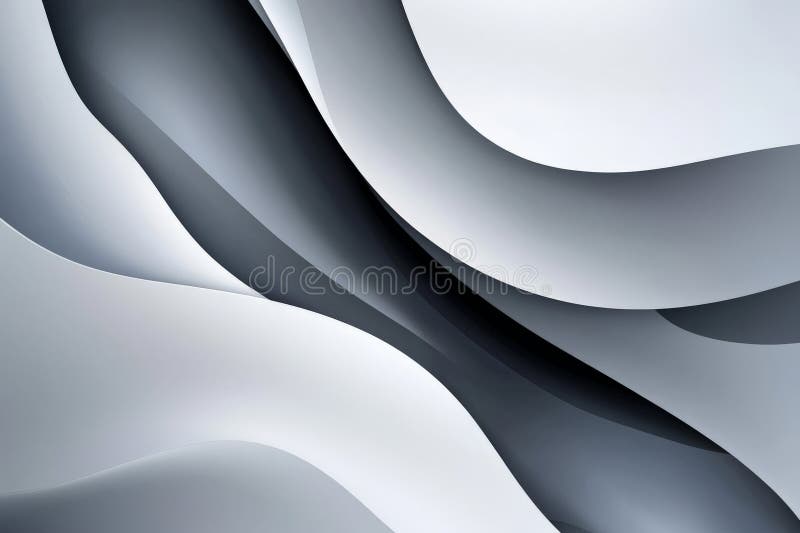 A Modern Background with a Curved Shadow Effect in Shades of Grey and ...