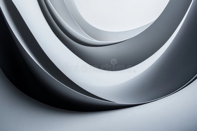 A Modern Background with a Curved Shadow Effect in Shades of Grey and ...