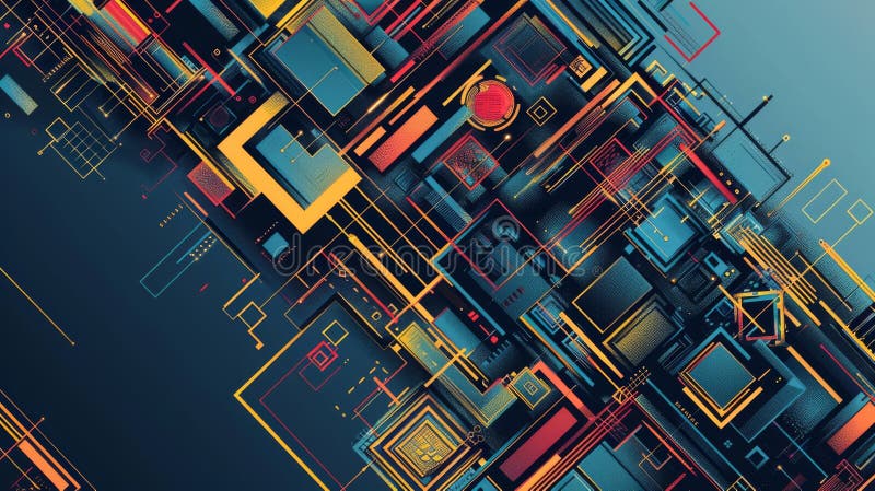 Modern Background Featuring Structured Layout Patterns. Stock ...