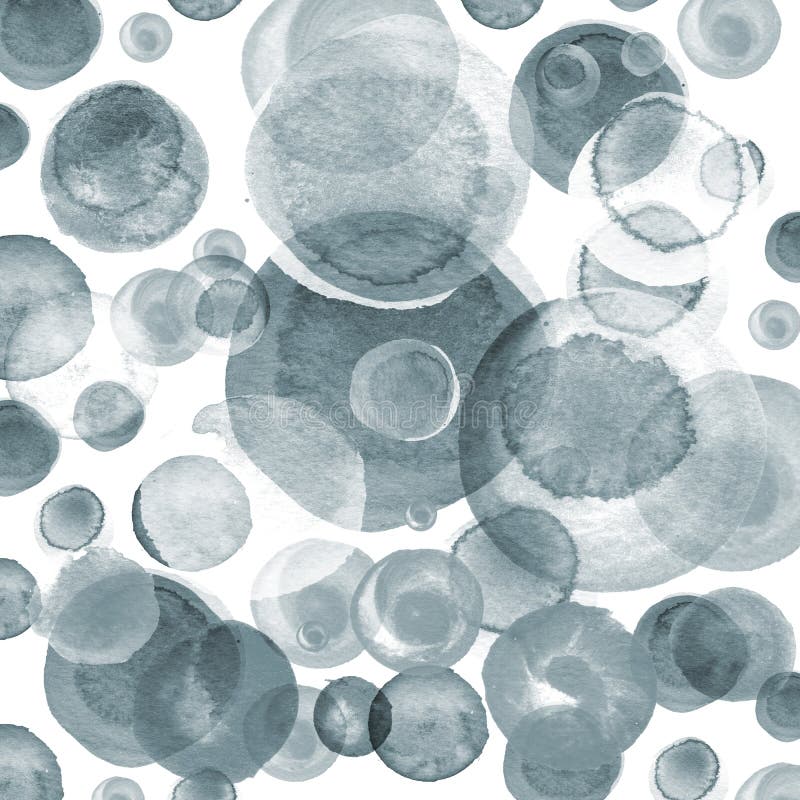 Modern Background of Gray and Black Transparent Bubbles Painted in ...