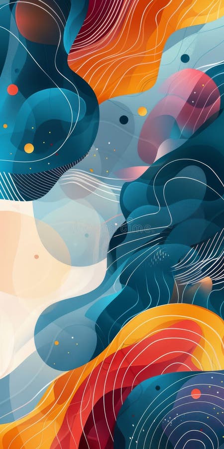 Modern Background with Innovative Conceptual Patterns. Stock ...