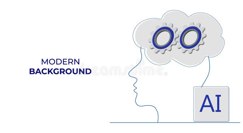 Modern Background Metaphor of Artificial Intelligence, Modern ...