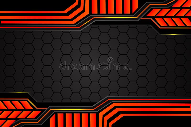 Modern Background Rectangle Shape with Orange and Black Color Stock ...