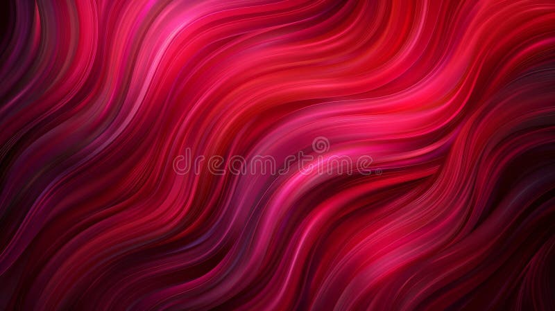 Modern Background with Smooth Shiny Waves in Red. Stock Illustration ...