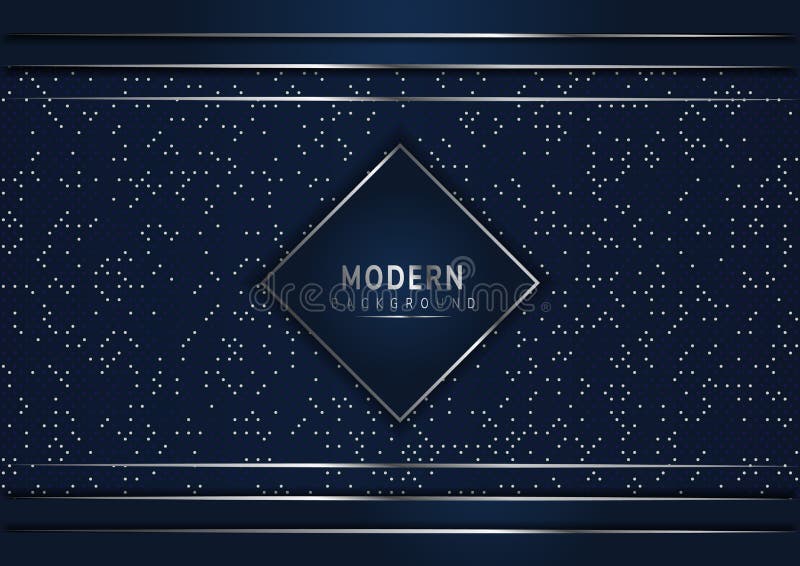 Modern Background with Square Line Silver on Dot Silver Background ...