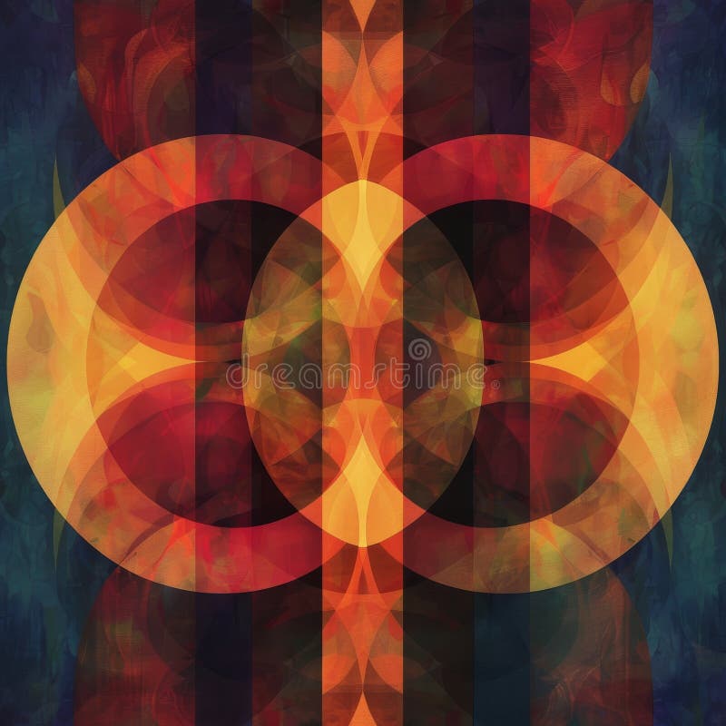 Modern Background with Symmetrical Layout Designs. Stock Illustration ...