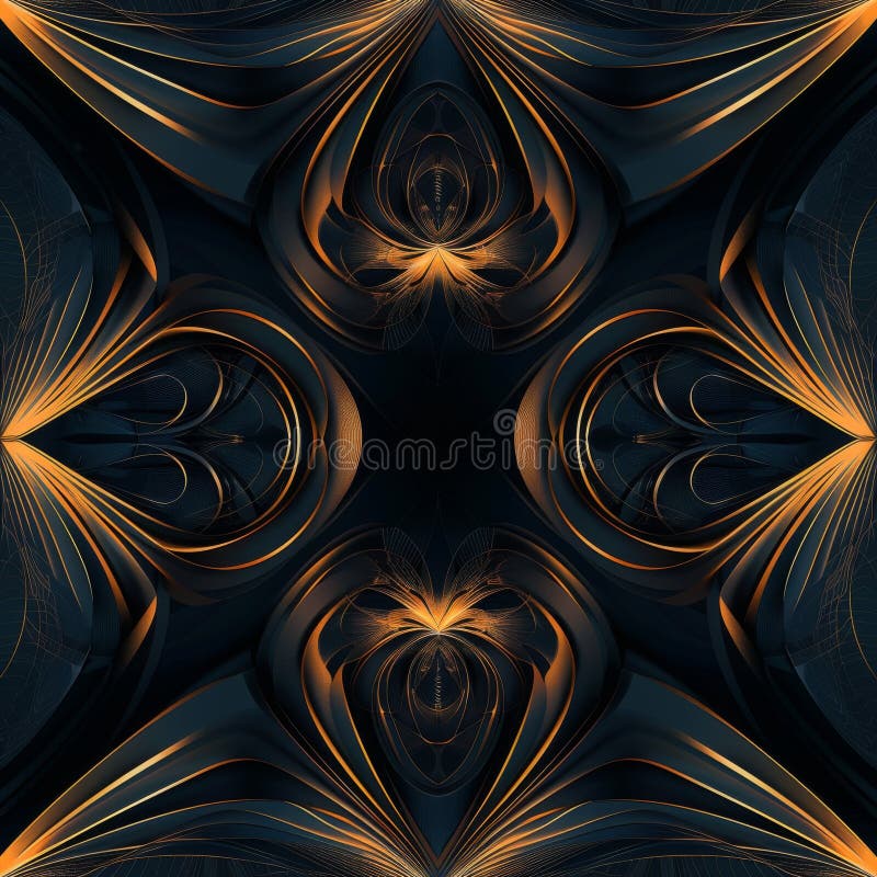 Modern Background with Symmetrical Layout Designs. Stock Illustration ...