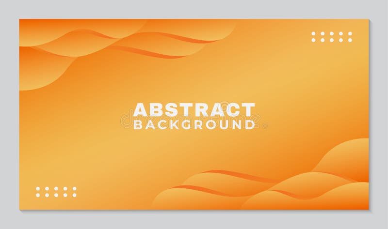 Modern Background Template Elegant Orange Gradient Wave Shape Design ...