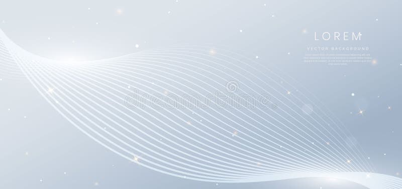 Modern Background with Wave White Dynamic Lines Design Stock Vector ...