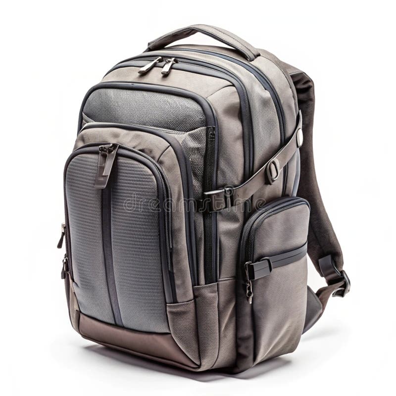 Modern Backpack with Multiple Compartments Stock Illustration ...