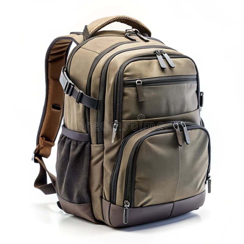 Modern Backpack with Multiple Compartments Stock Illustration ...
