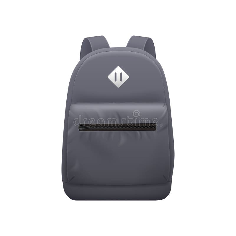 Modern Backpack Realistic Composition Stock Vector - Illustration of ...