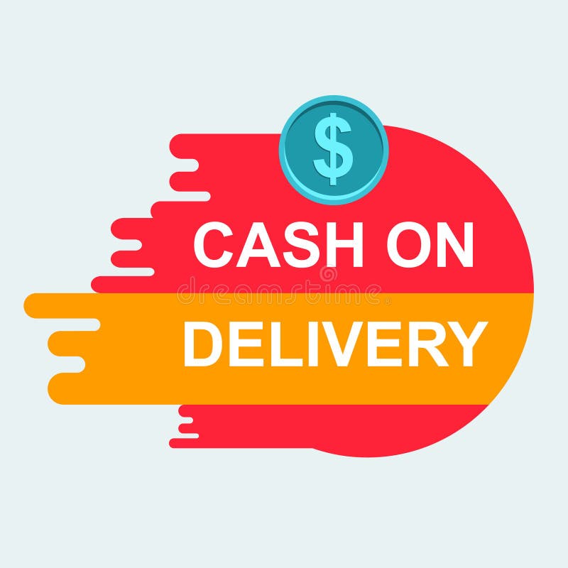 Modern Badge Collection Cash on Delivery Creative Banner Vector Stock ...