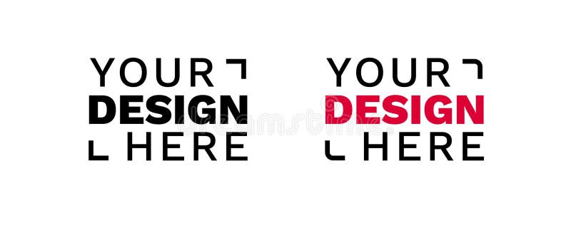 Modern Badge Designs Featuring Bold Your Design Here Customizable Text ...