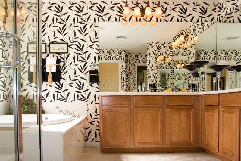 Modern badrum arkivfoto. Bild av modernt, omdana, lokal - 3712260